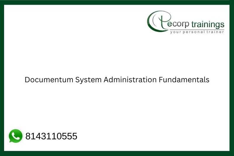 Documentum System Administration Fundamentals Training Hyderabad india ...