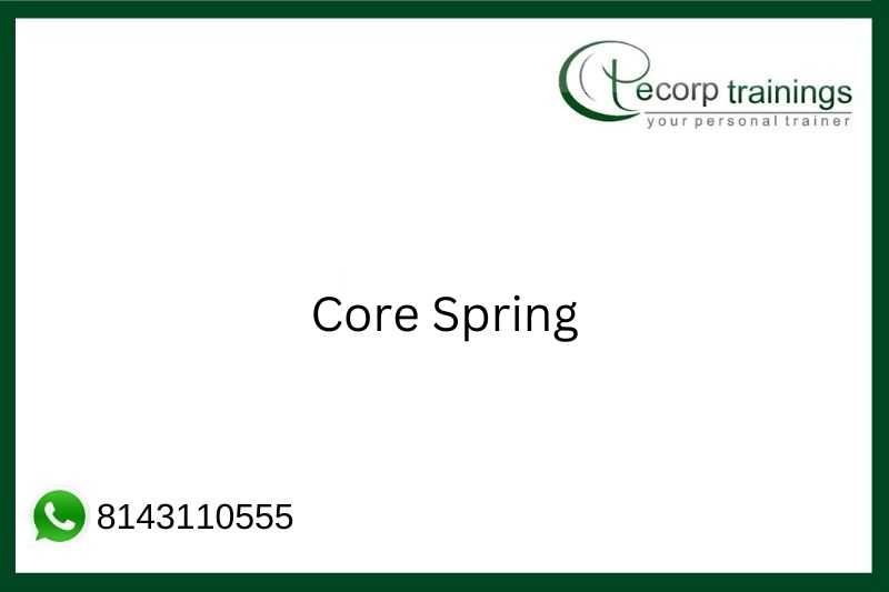 Java Core Spring Training Hyderabad india - Ecorp Trainings