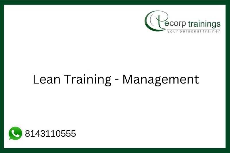 Lean Management Training Hyderabad india - Ecorp Trainings