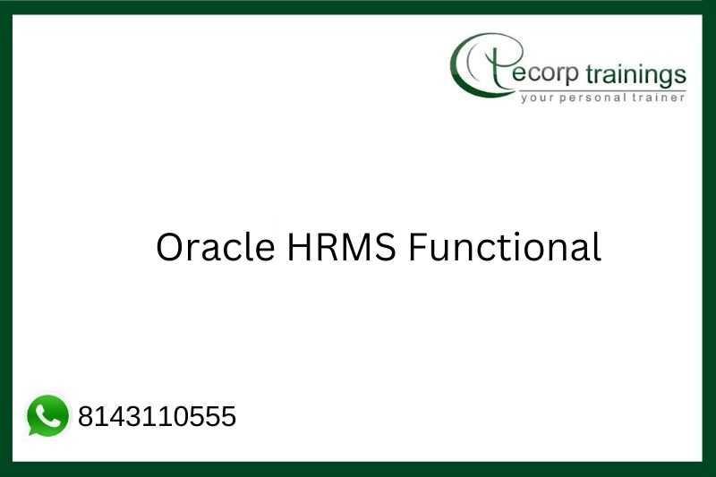 Oracle HRMS (Human Resources Management System) Functional Training ...