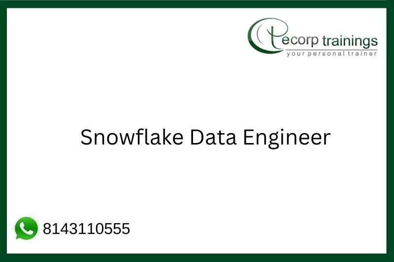 Snowflake Data Engineer Training Hyderabad india - Ecorp Trainings
